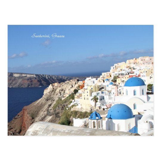 Santorini, Greece, Postcard. Island, Postcard | Zazzle.com