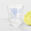 Santorini Greece Shot Glass | Zazzle