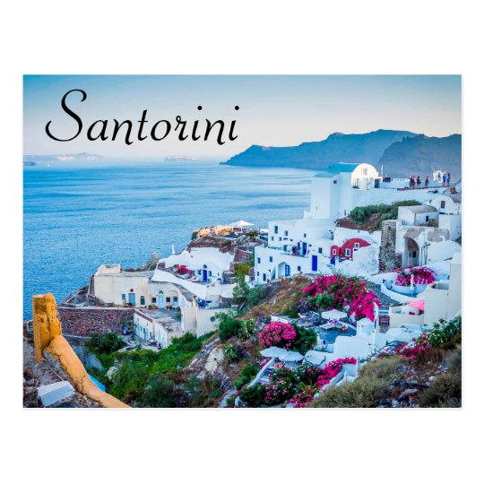 Santorini Postcard | Zazzle.com
