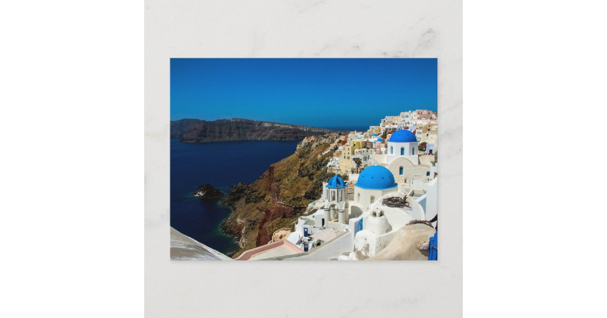 Santorini, The Greek Islands - Postcard | Zazzle