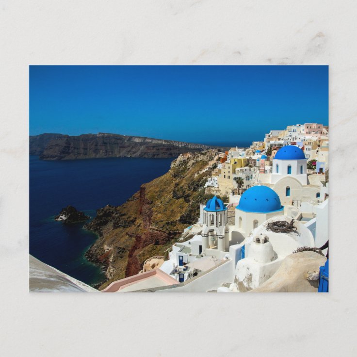 Santorini, The Greek Islands - Postcard | Zazzle