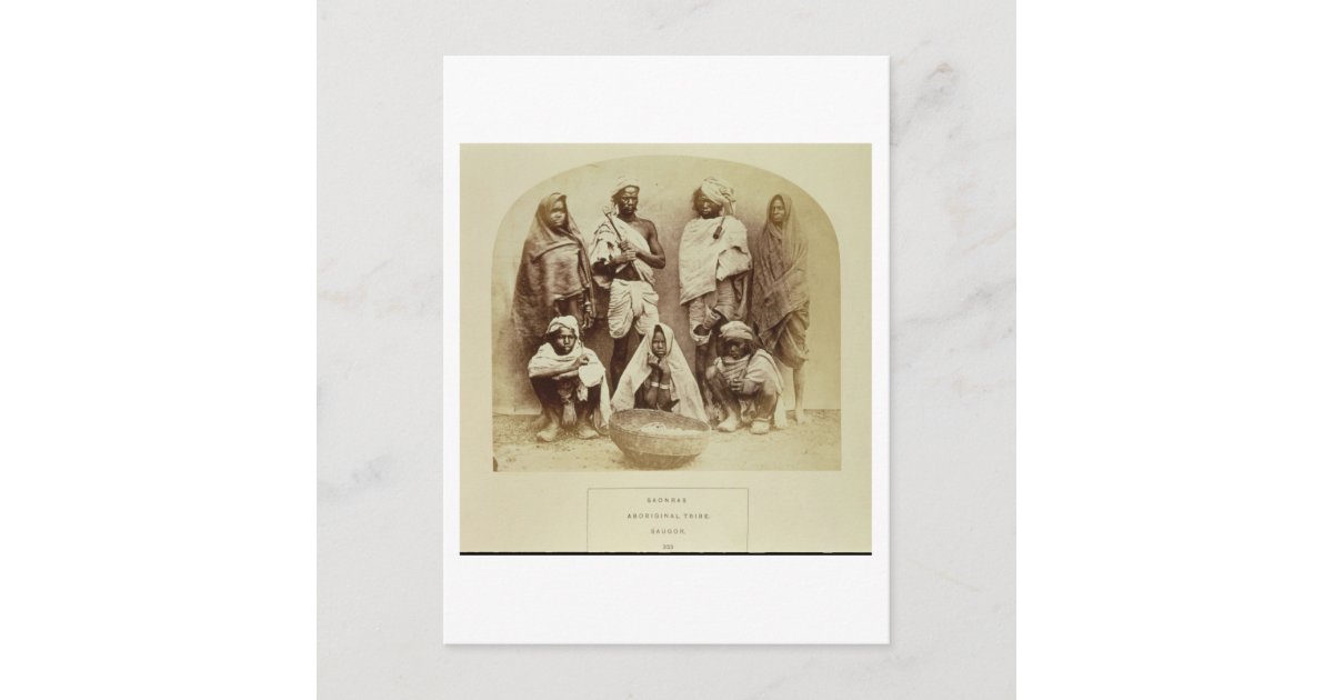 Saonras, an Aboriginal Tribe from Saugor, Central Postcard | Zazzle
