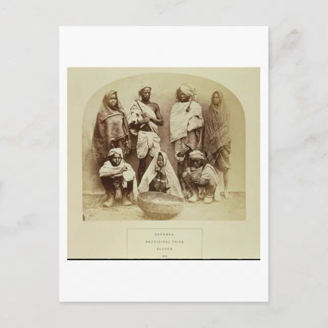 Saonras, an Aboriginal Tribe from Saugor, Central Postcard | Zazzle