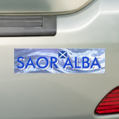 Saor Alba Free Scotland Ocean Bumper Sticker | Zazzle