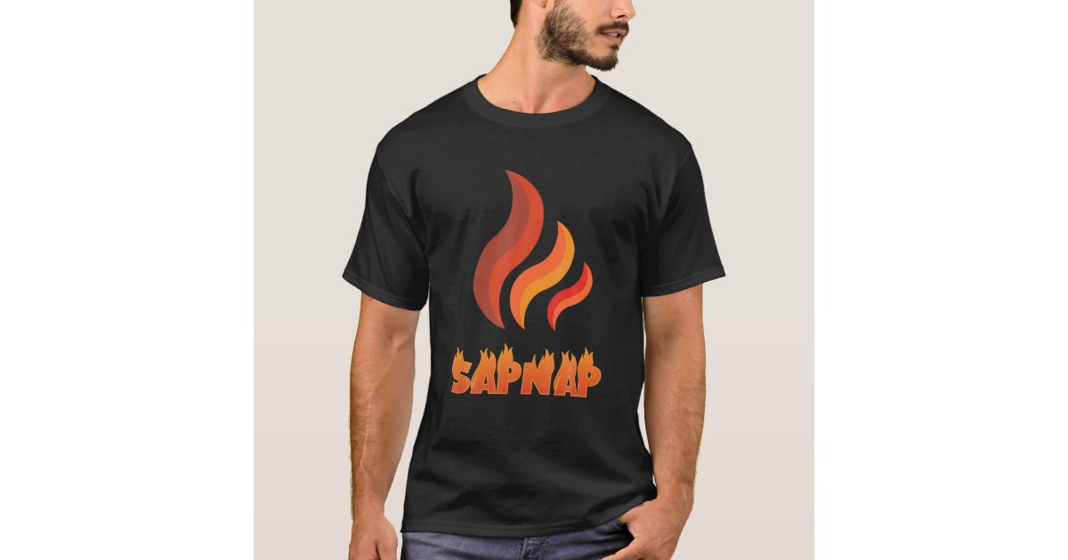 Sapnap Merch Cosplay Fire T-Shirt | Zazzle