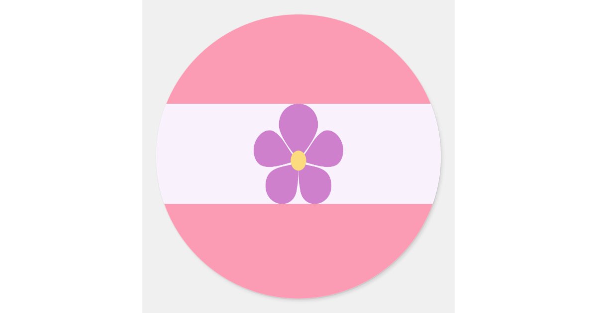 Sapphic Pride Flag Classic Round Sticker | Zazzle
