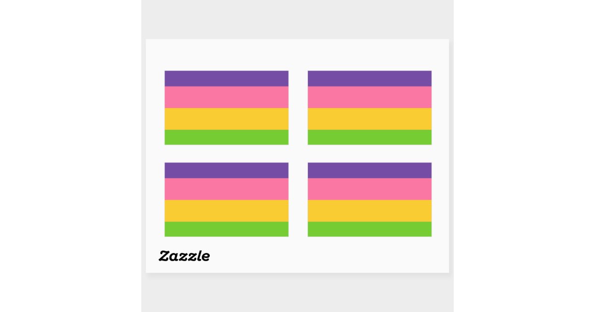 Sapphic Pride Flag Rectangular Sticker | Zazzle