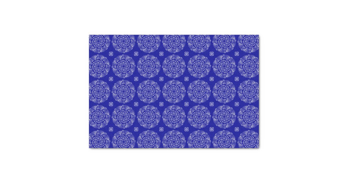 Sapphire Mandala Tissue Paper | Zazzle