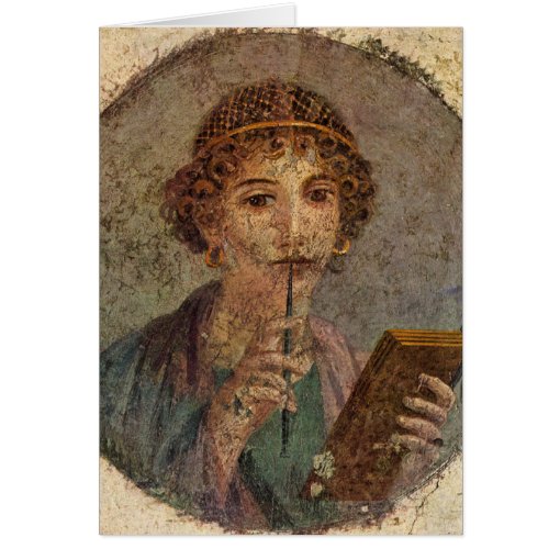 Sappho (Pompeii fresco) | Zazzle