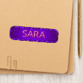 Sara name in glowing neon lights patch | Zazzle