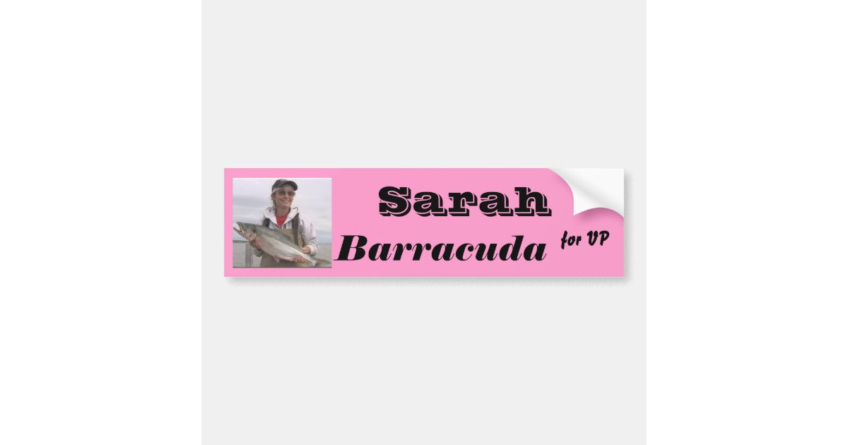Sarah Barracuda for VP Bumper Sticker | Zazzle