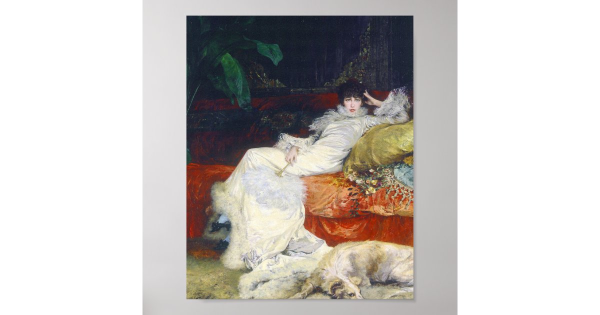 Sarah Bernhardt - 1876 Portrait Poster | Zazzle