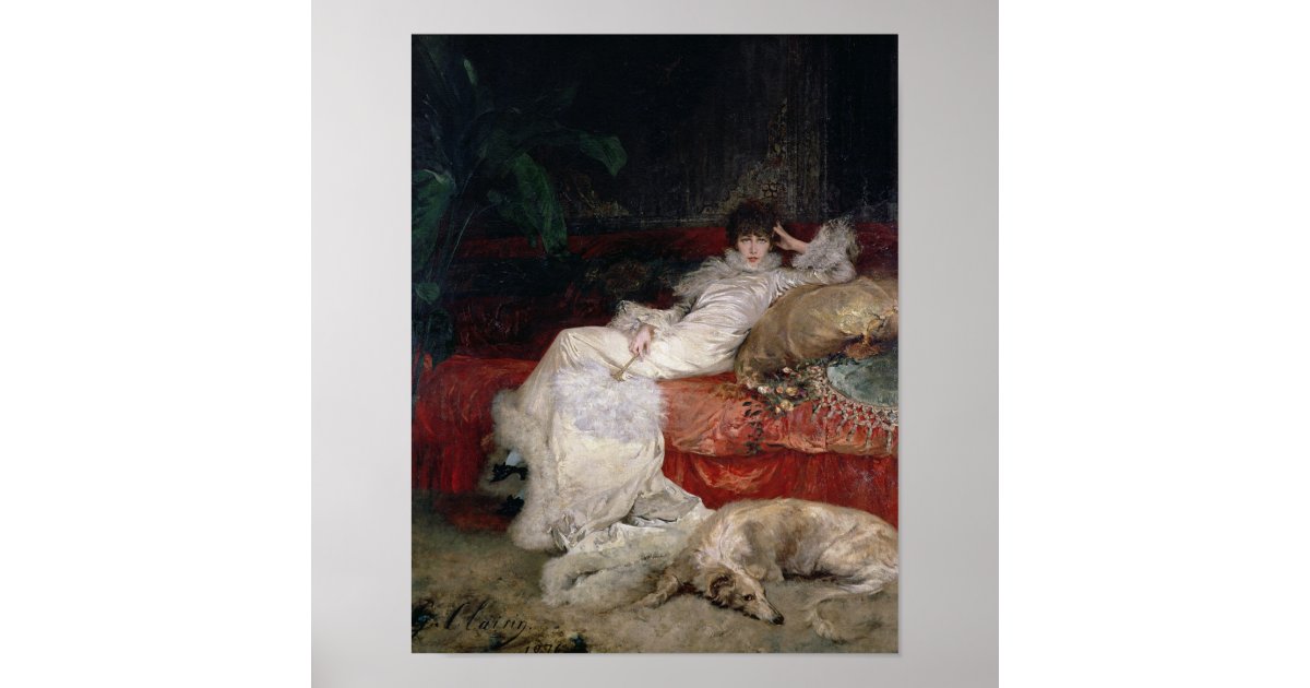Sarah Bernhardt 1876 Poster | Zazzle