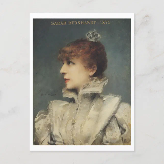 Sarah Bernhardt, Louise Abbéma Postcard | Zazzle