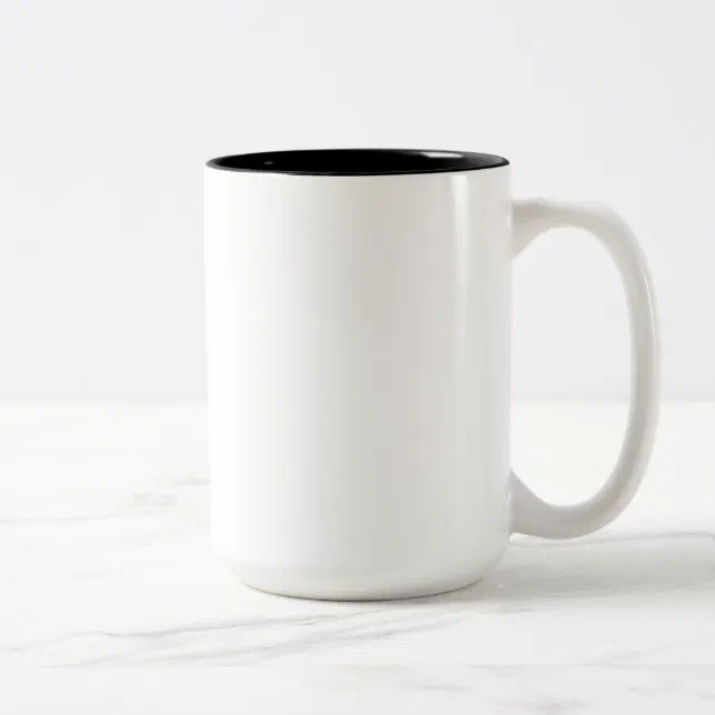 Sarah Black 15 oz Two-Tone Mug | Zazzle