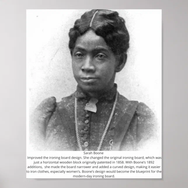 Sarah Boone - Black American Inventor Poster | Zazzle