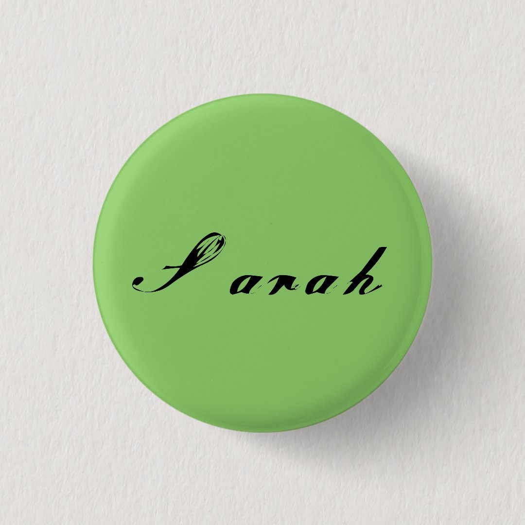 Sarah from Orphan Black antique script Button | Zazzle
