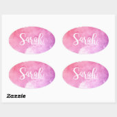 Sarah Name Oval Sticker | Zazzle