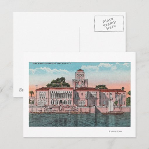Sarasota, Florida - View of John Ringling Postcard | Zazzle