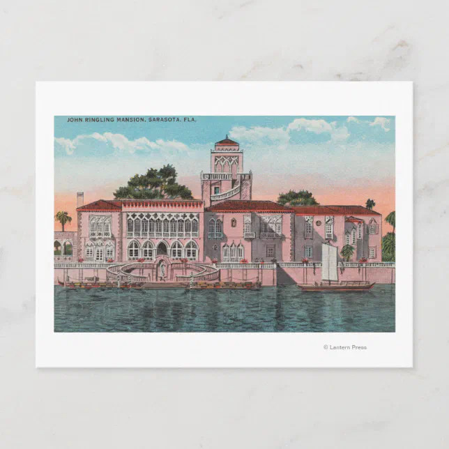 Sarasota, Florida - View of John Ringling Postcard | Zazzle
