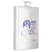 Sarcastic Phrase Sometimes I Wrestle With Demons Flask | Zazzle