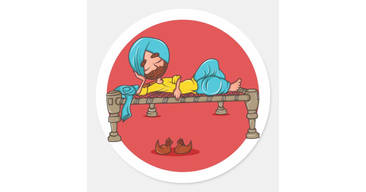 Sardar Ji Classic Round Sticker | Zazzle