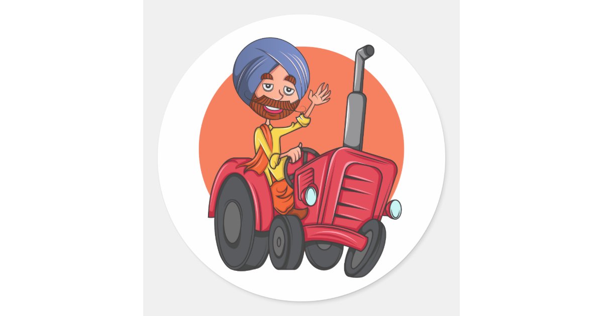 Sardar Ji Classic Round Sticker | Zazzle