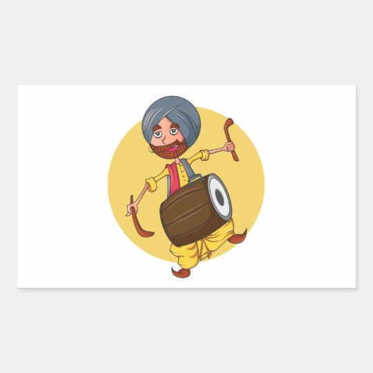 Sardar Ji Rectangular Sticker | Zazzle.com