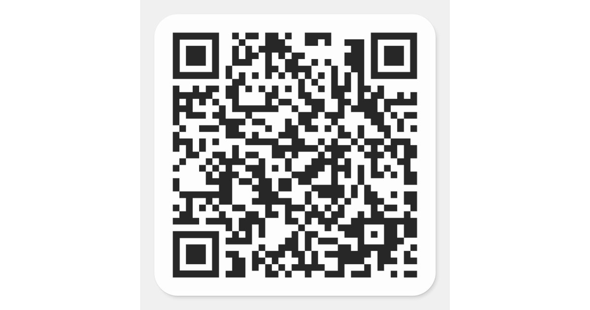 Sardine Pizza QR Code sticker | Zazzle