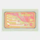 Sardines tin Retro poster style Rectangular Sticker | Zazzle