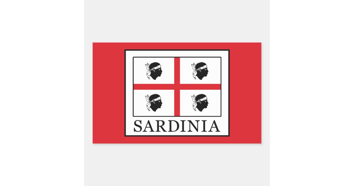 Sardinia Rectangular Sticker | Zazzle