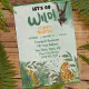 Sarfari Jungle Animals Birthday Party Invitation | Zazzle