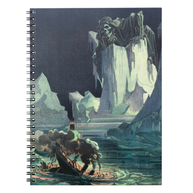 Sargasso Sea Grim Reaper & Sinking of Titanic Notebook | Zazzle