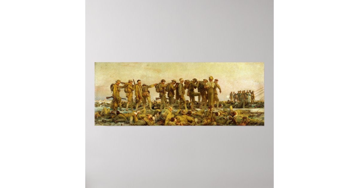 Sargent - Gassed Soldiers Poster | Zazzle