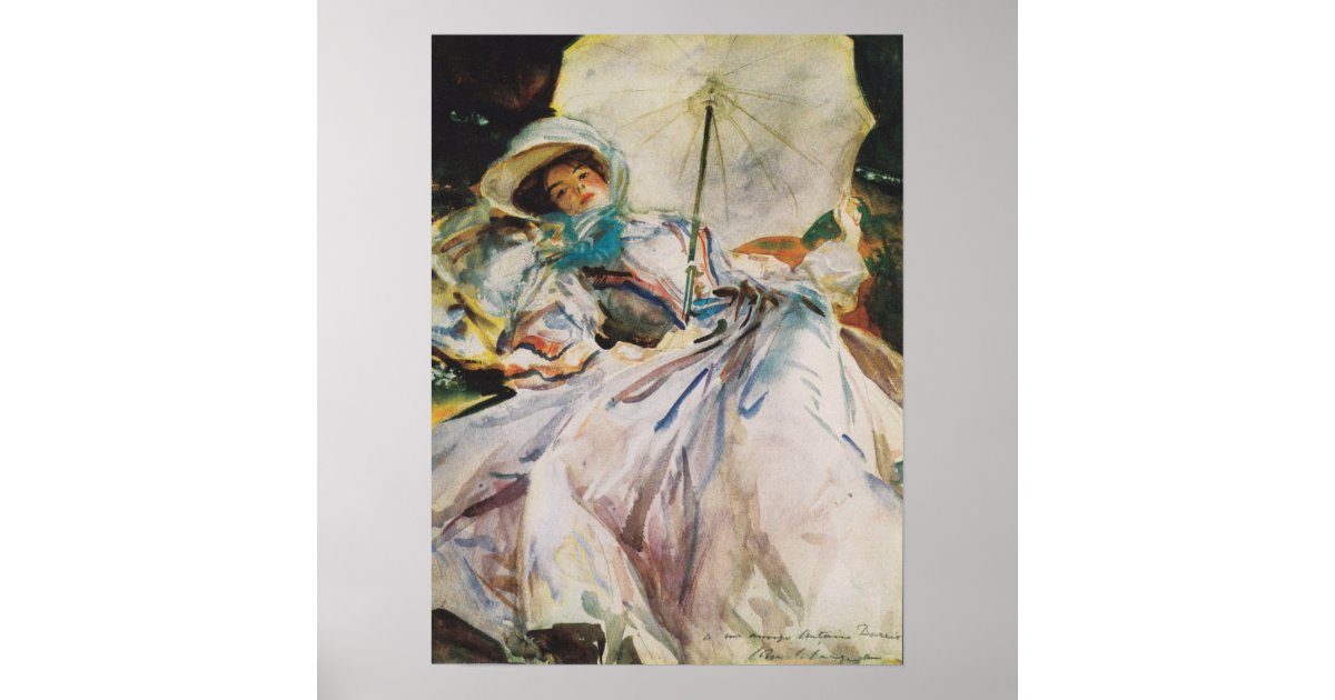 Sargent - Lady Mit Sonnenschirm 1900 Poster | Zazzle