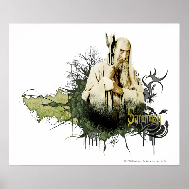 SARUMAN™ Vector Collage Poster | Zazzle