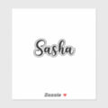 Sasha Name - Handwritten Calligraphy Sticker | Zazzle