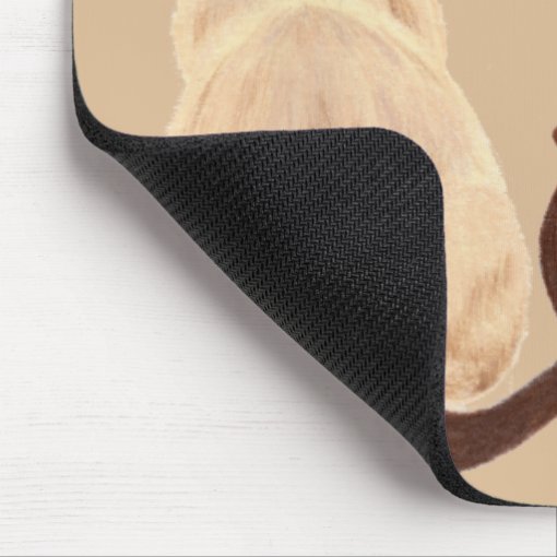 Sasha Siamese Cat Sitting Back View Kitty Custom Mouse Pad | Zazzle