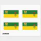 Saskatchewan Flags Graphic Rectangular Sticker | Zazzle