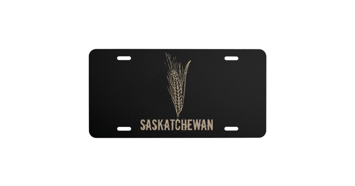 Saskatchewan Wheat License Plate | Zazzle