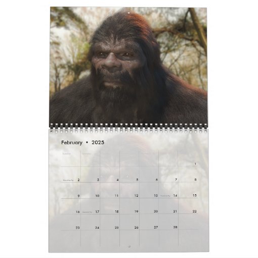 SASQUATCH BIGFOOT CALENDAR | Zazzle