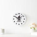 Sasquatch Bigfoot Round Clock | Zazzle