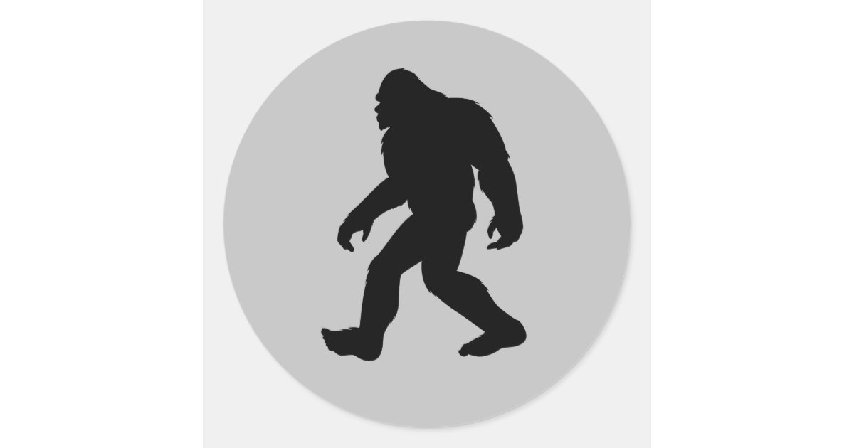 Sasquatch Classic Round Sticker | Zazzle
