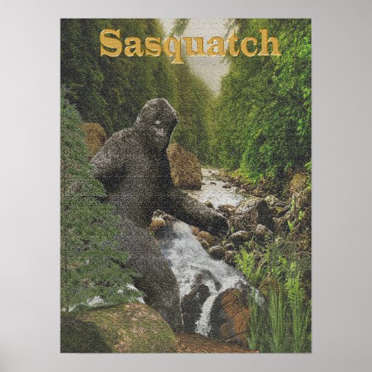 sasquatch poster | Zazzle.com