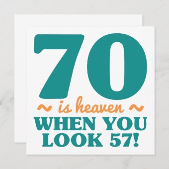 Sassy 70th Birthday Card | Zazzle