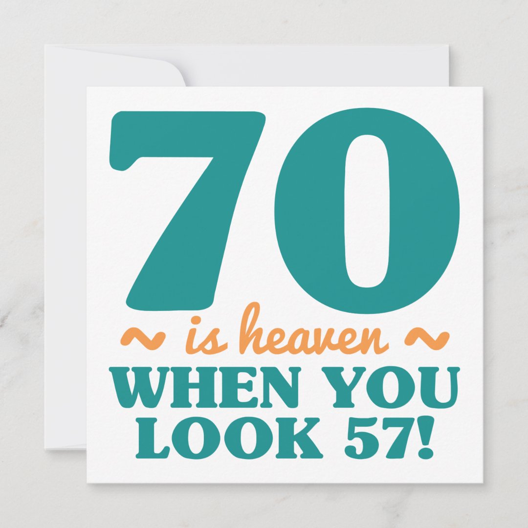 Sassy 70th Birthday Card | Zazzle