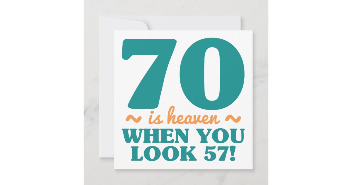 Sassy 70th Birthday Card | Zazzle
