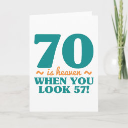 Sassy 70th Birthday Card | Zazzle