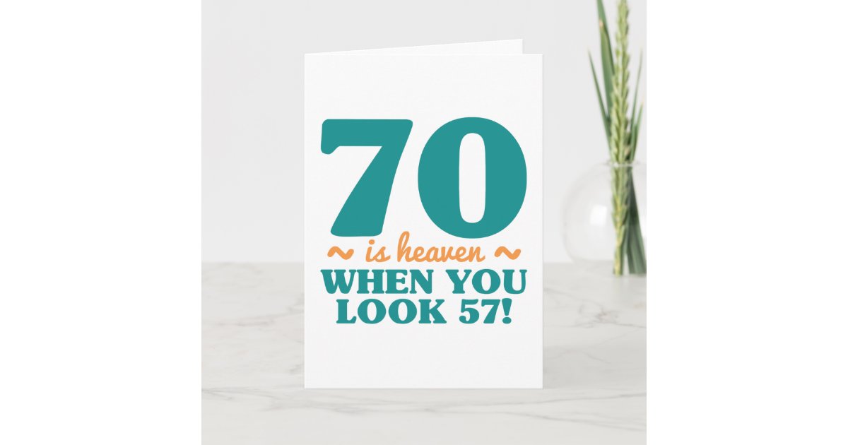 Sassy 70th Birthday Card | Zazzle