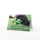 Sassy Cat & Froggy Valentine's Day Card | Zazzle